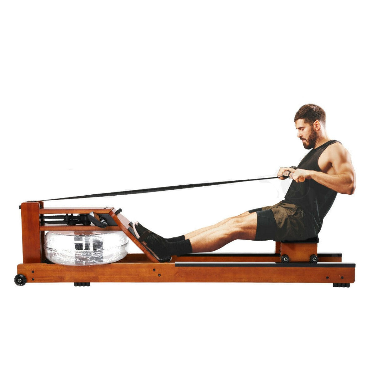 Premium Wooden Water Rowing Machine with Resistance Rower – HueLux ...